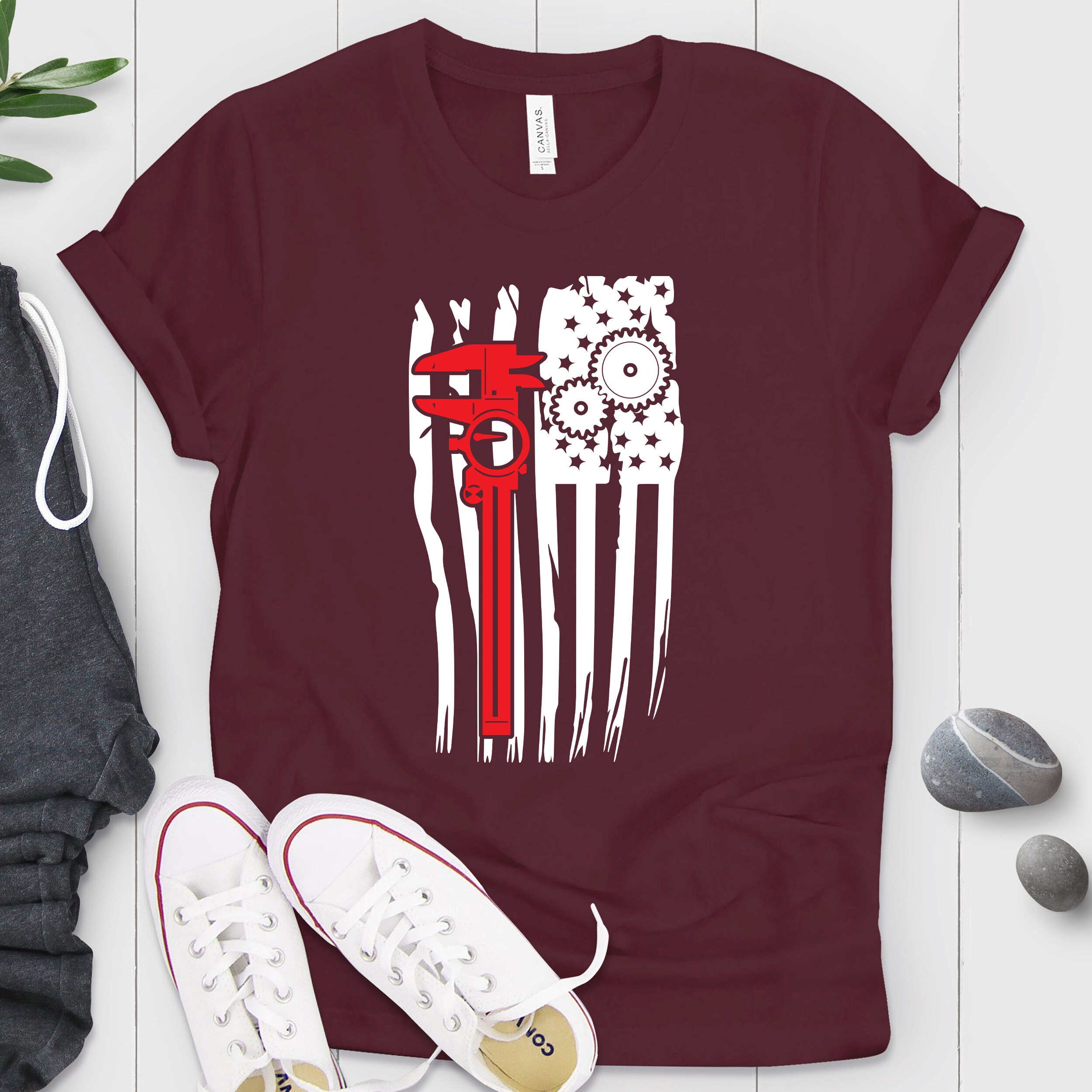 American Flag Machinist Tools Shirt Machinist Operator Shirt | Etsy