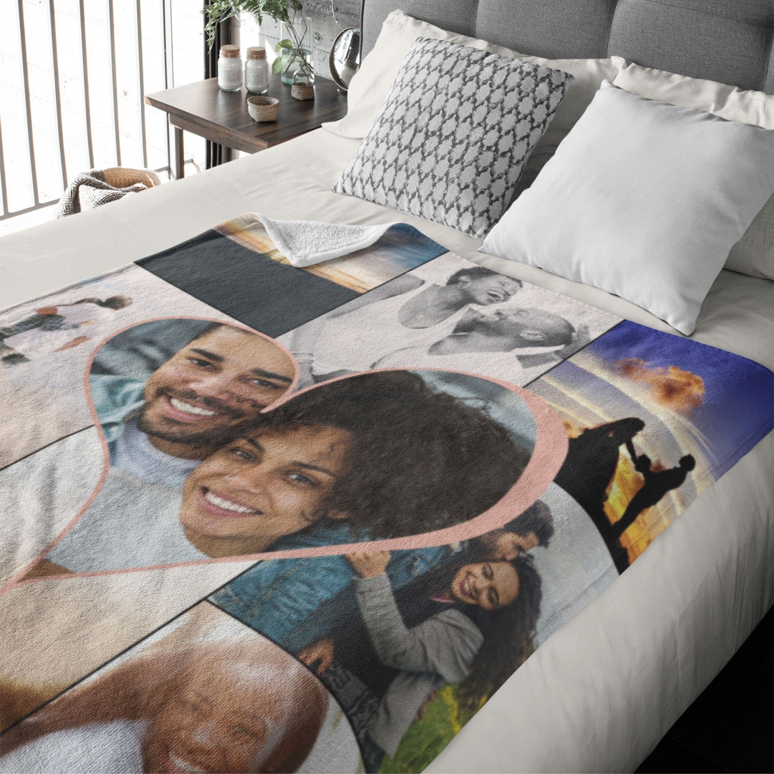 Personalized Picture Blanket Photo Blanket Gift | Etsy