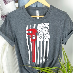 American Flag Machinist Tools Shirt, Machinist Operator Shirt, Worker ...