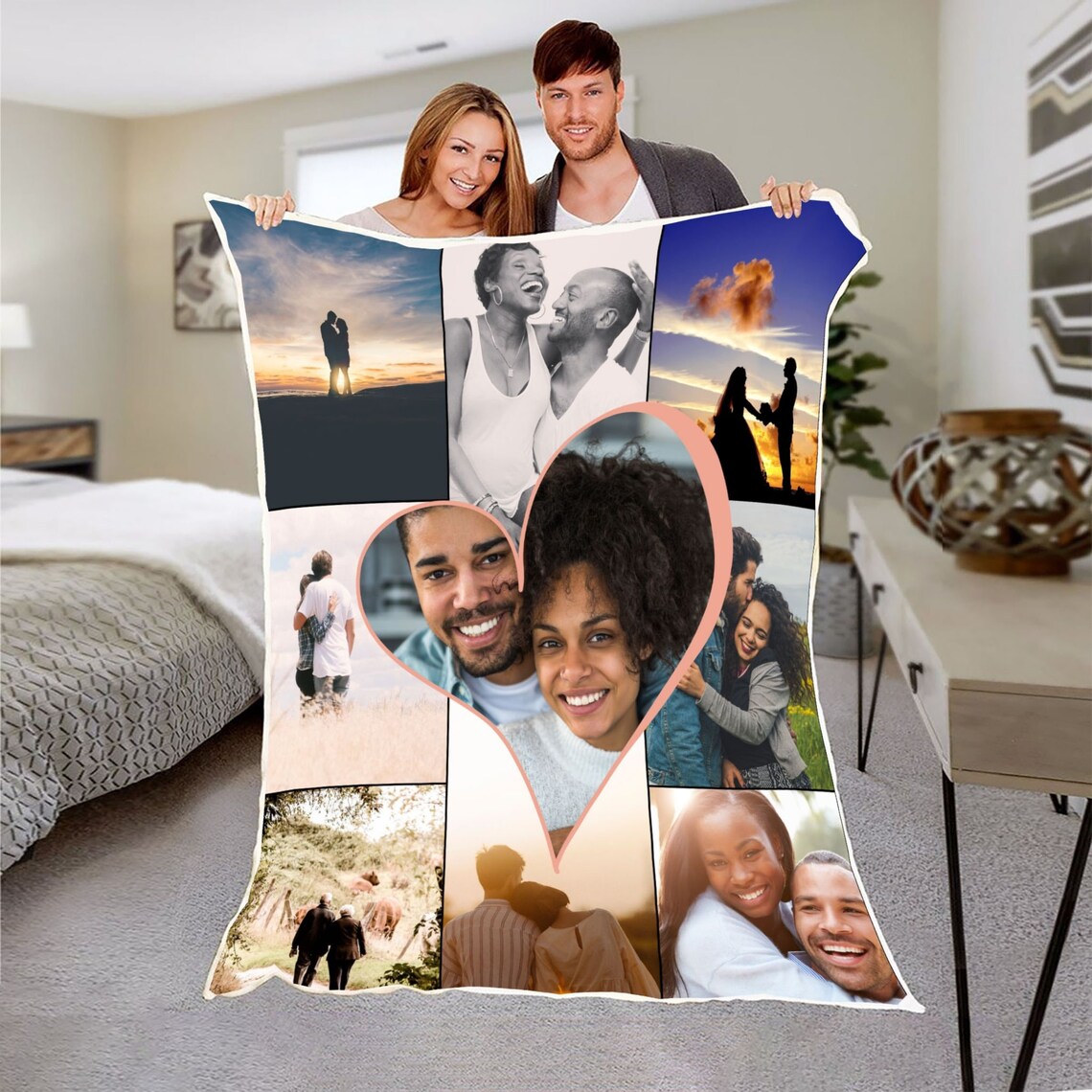 Personalized Picture Blanket Photo Blanket Gift | Etsy