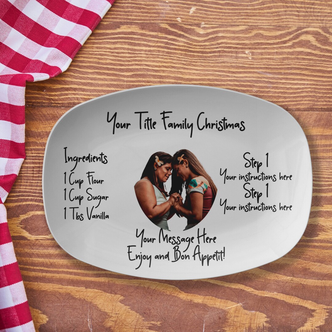Personalize Photo Platter | Personalize Big Plate | Photo Plate ...
