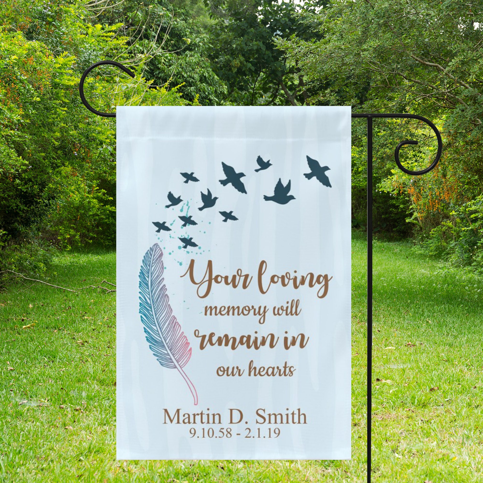 Personalized Memorial Garden Flag Sympathy Gift Cemetery - Etsy
