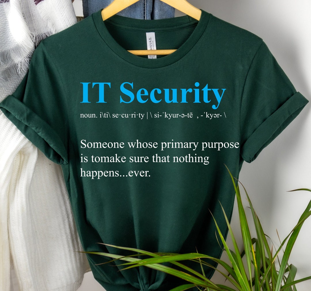 Funny IT Security Cybersecurity Definition Shirt, Computer Engineering ...