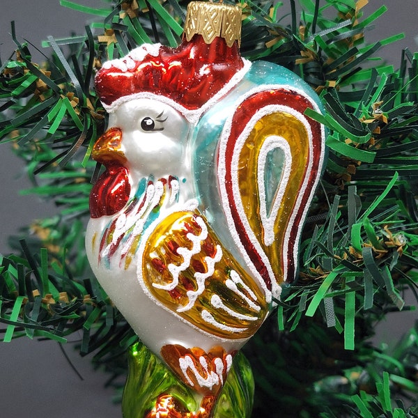 Rooster Ornament - Etsy