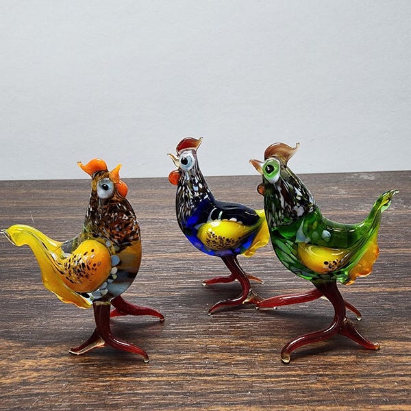 Glass Chicken - Etsy