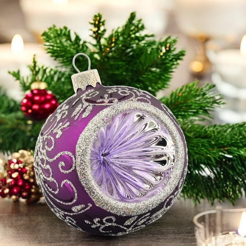 Purple Hand Painted Glass - Etsy