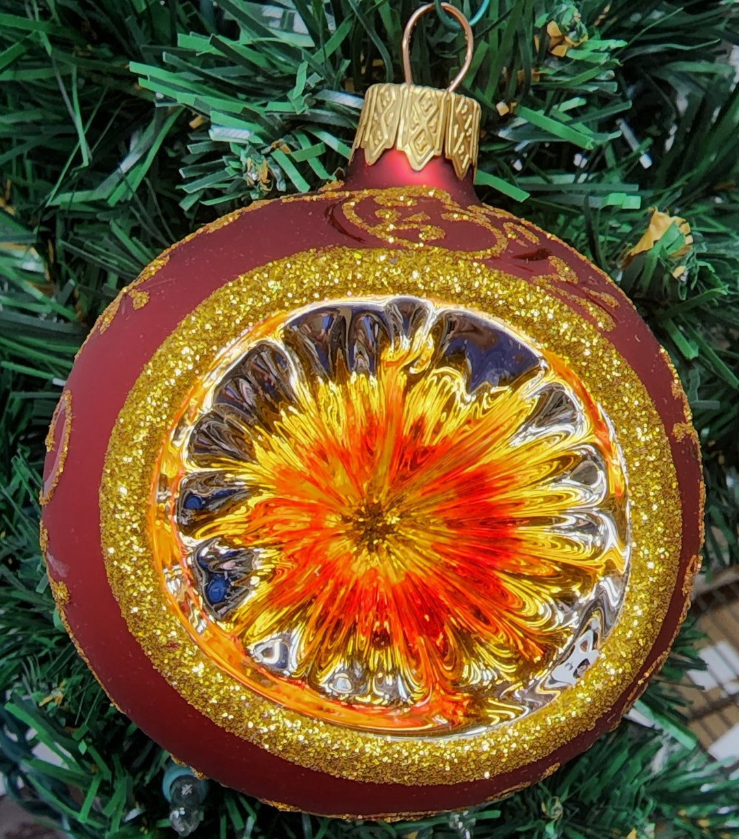 Red Blown Glass Ornament Red Refractor Hand Made in - Etsy Canada