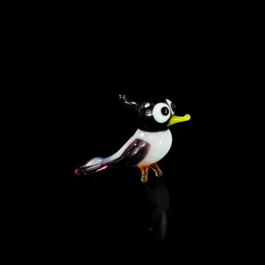 Bird Figurine, Mini Glass Murano Quality Lampworking Glass Figurine ...