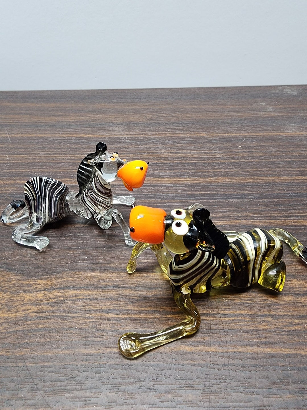 Glass Zebra Figurine, Hand Made in Ukraine Using Traditional ...