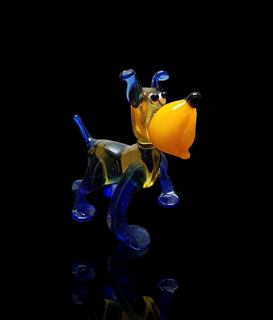 Glass Bulldog Figurine, Collectible Glass Dog, Murano Quality Gift at A ...