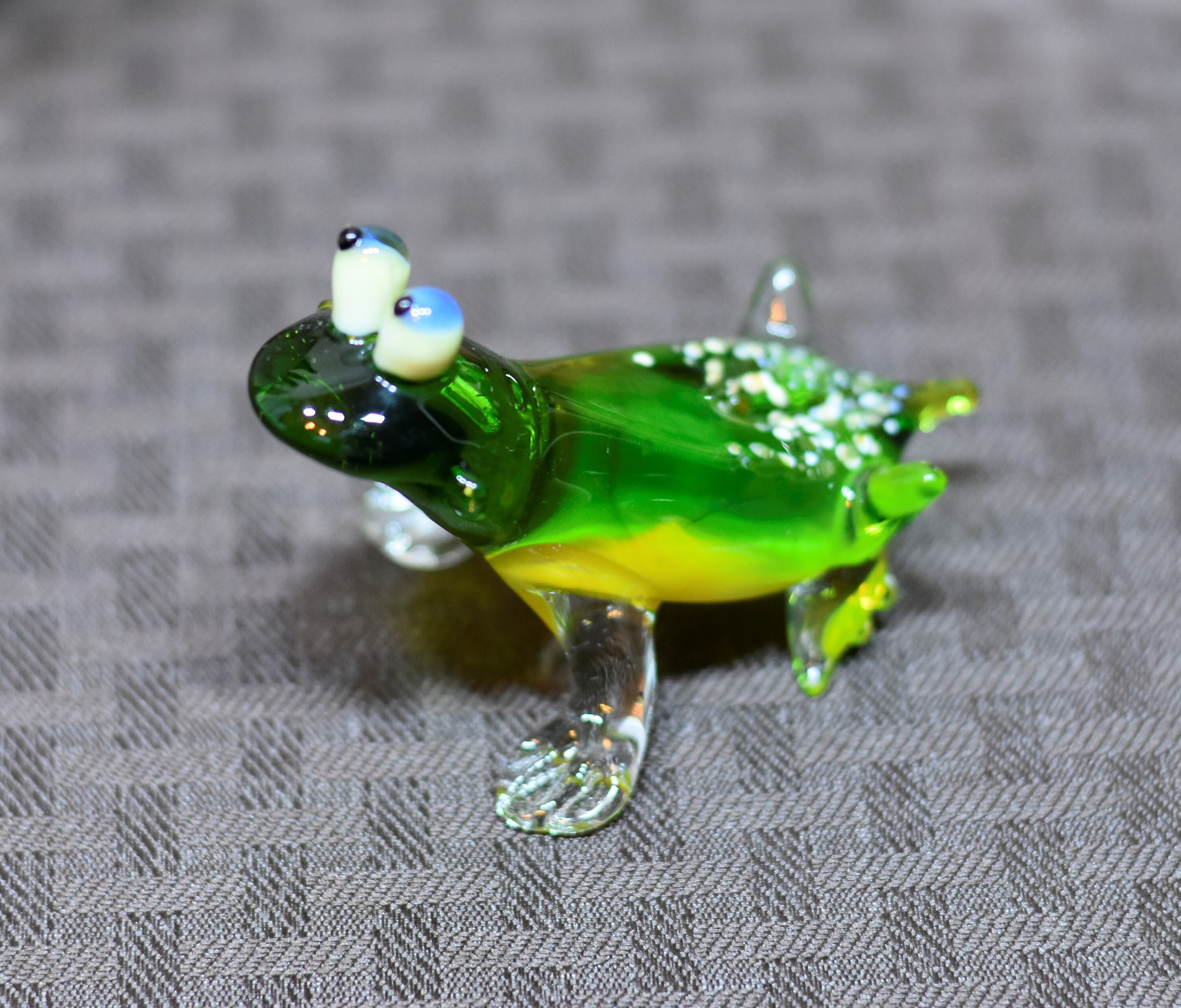 Glass Frog Figurine | Etsy