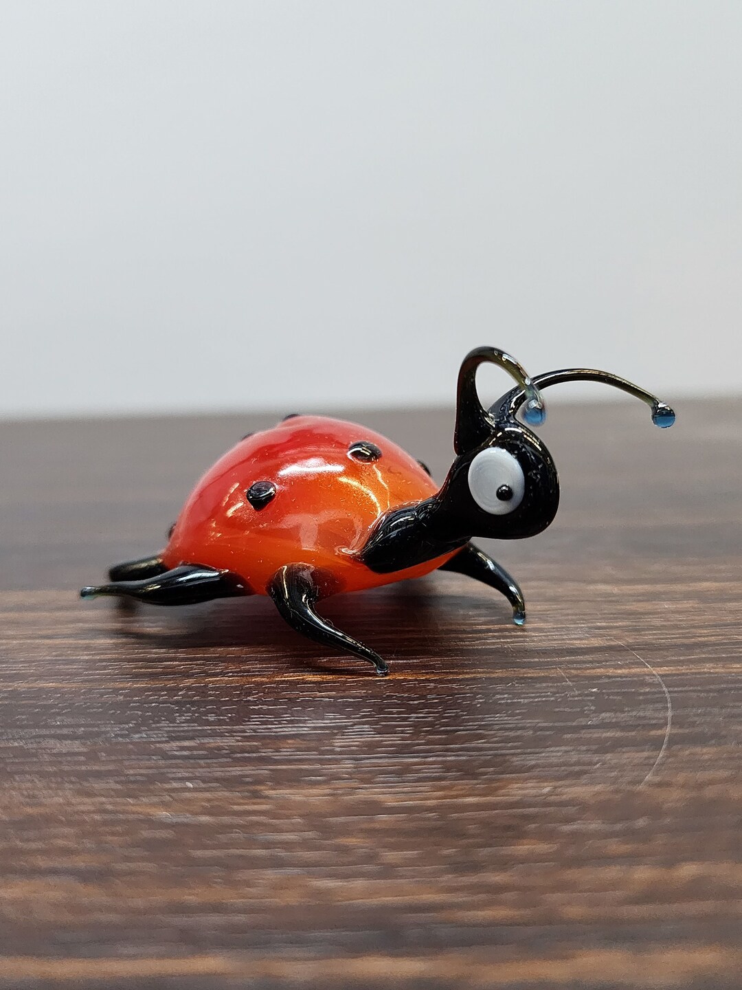 Glass Figurine Lady Bug Glass Animal Figurine Handmade Gift Murano ...