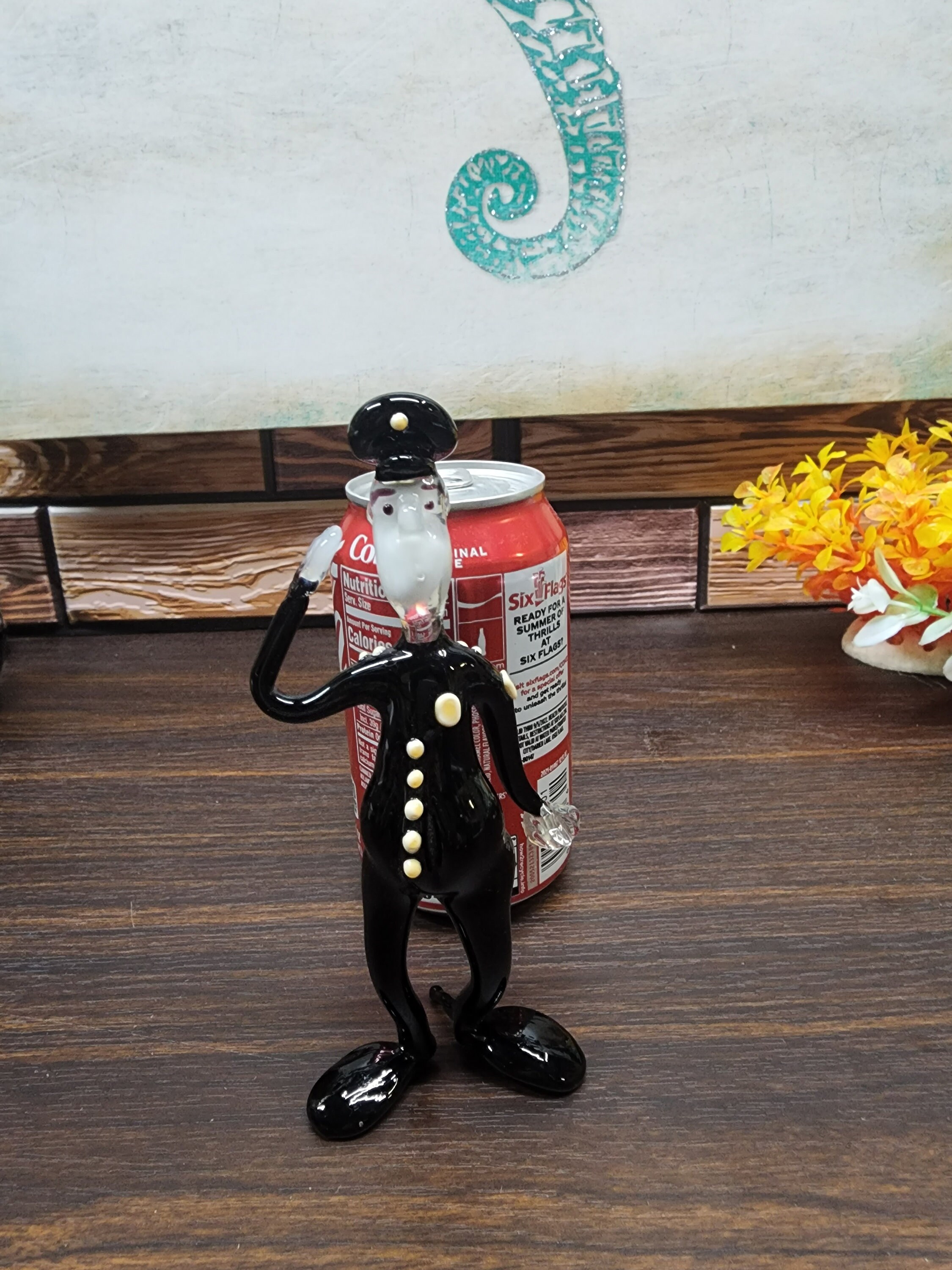 Glass Police Officer Saluting Figurine Police Officer Hand - Etsy