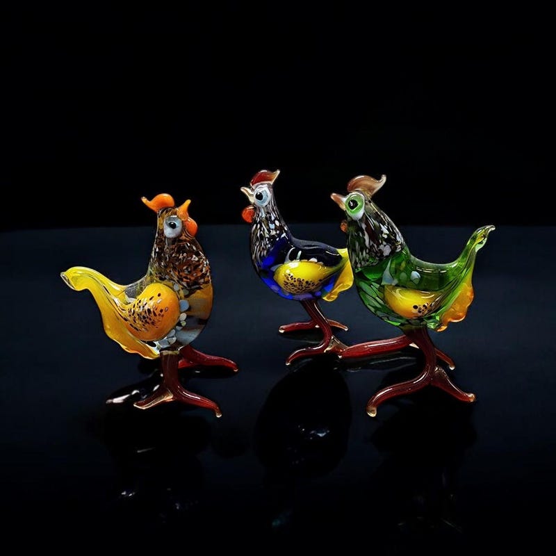 Glass Chicken - Etsy