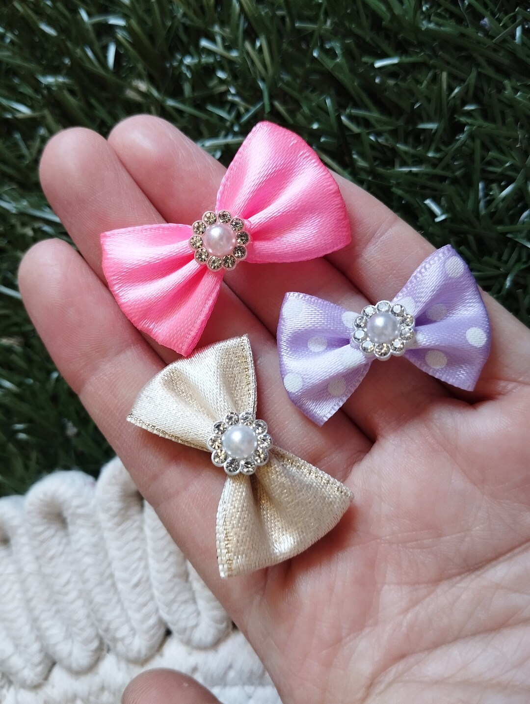 Bows for Yorkies, Cute Topknot Bows, Bows for Long Haired Dogs Cats ...