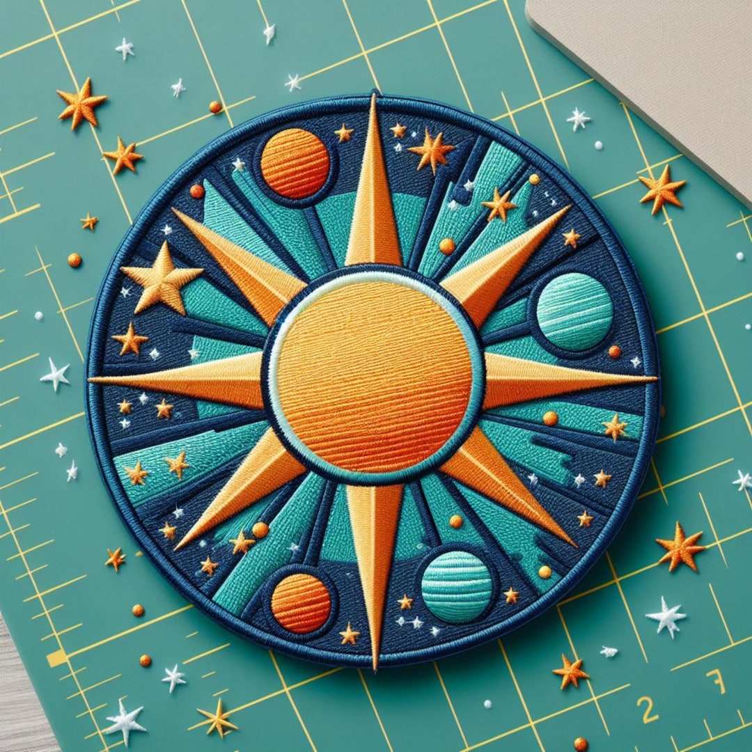 Solar System Patch Iron-on/sew-on Applique for Clothing Vest Jacket ...