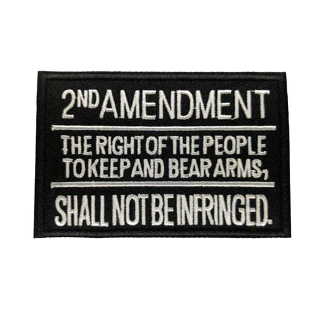 2ND AMENDMENT Second 2A Right of the People to Bear Arms Embroidered ...