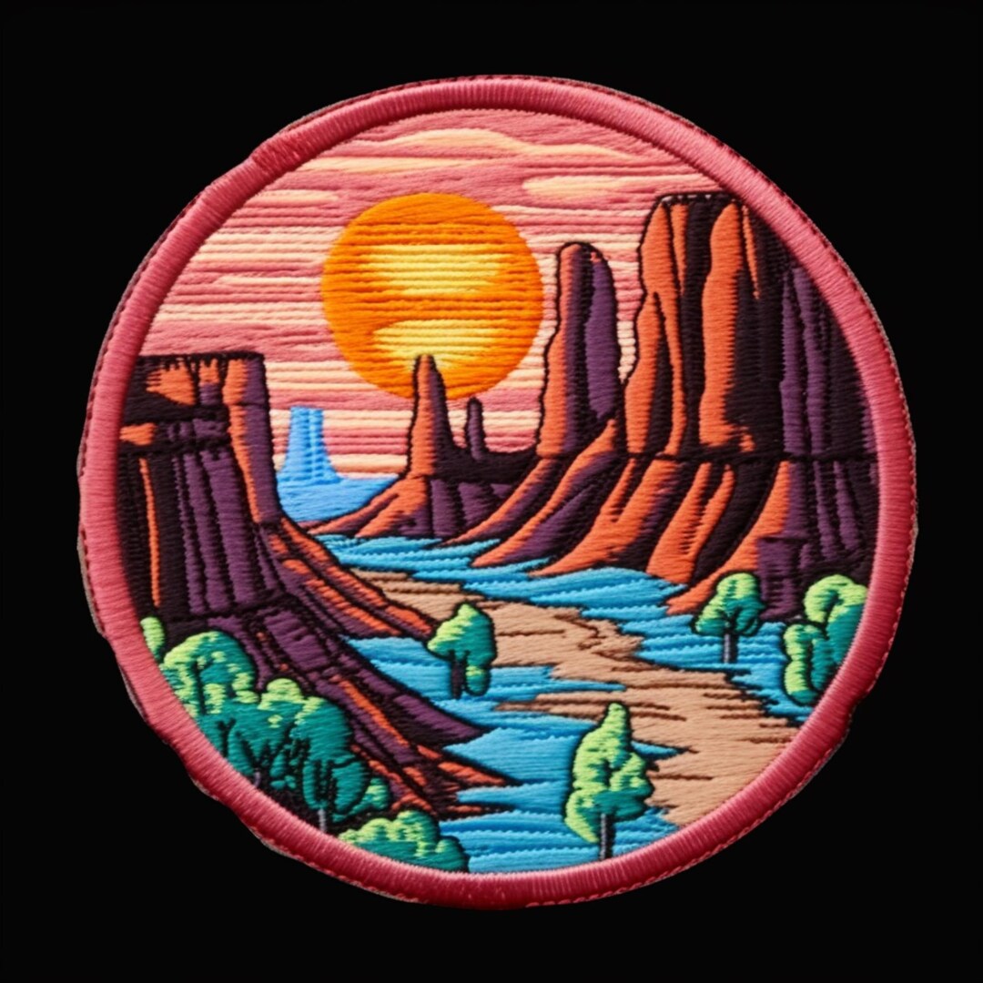 Navajo Loop Trail Patch Nature Badge Iron on Embroidered - Etsy