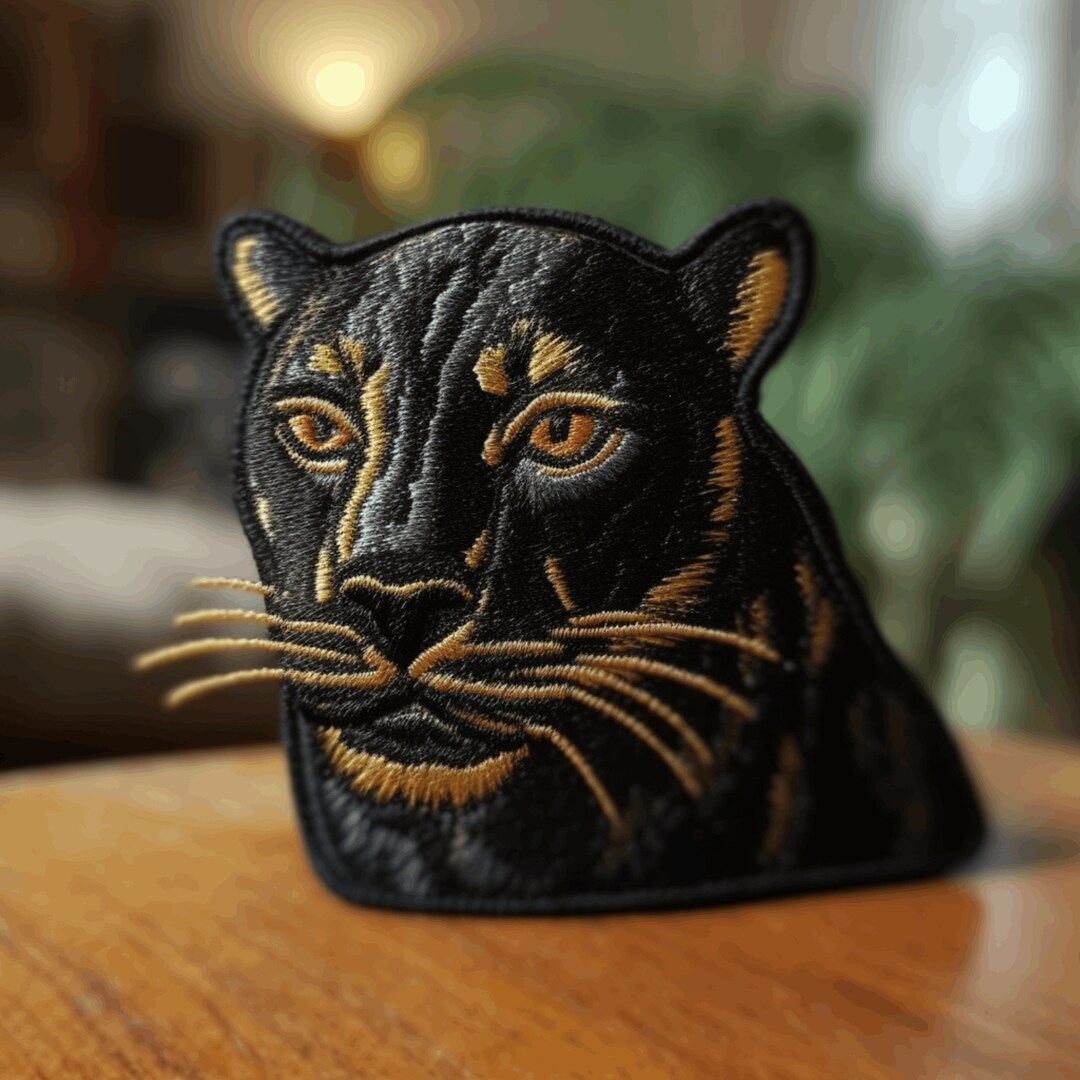 Black Panther Patch Leopard Animal Badge 3 iron On - Etsy