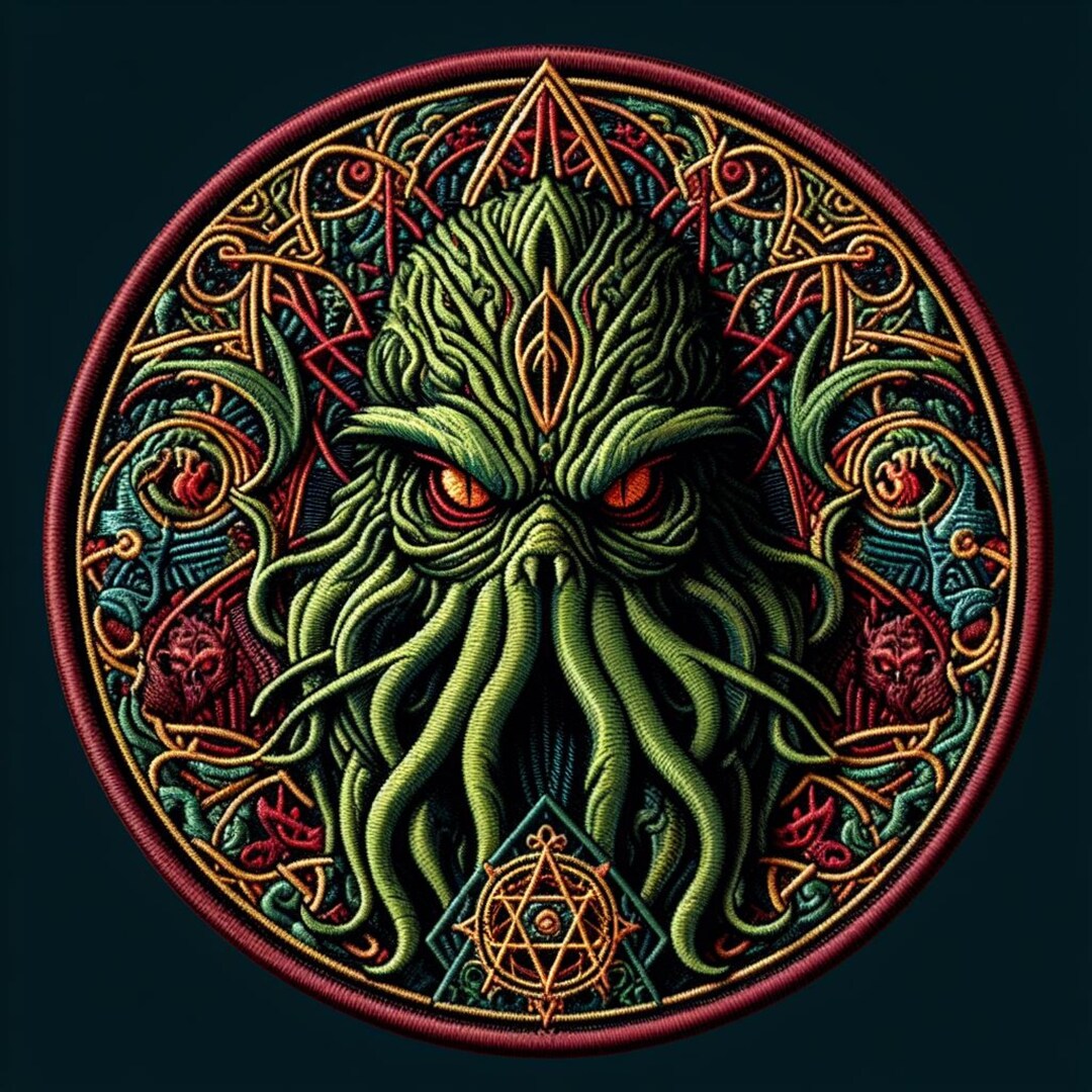Cthulhu Patch Iron-on/sew-on Applique for Clothing Jacket Vest Jeans ...