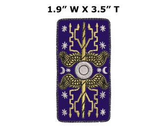 Patch Flag Embroidered Applique Iron on Backpack Spqr Roma Rome Roman ...