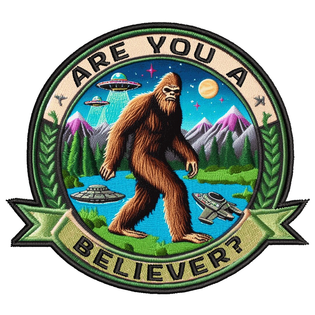 Bigfoot Patch Iron-on/sew-on Applique for Clothing Jacket Vest Jeans ...