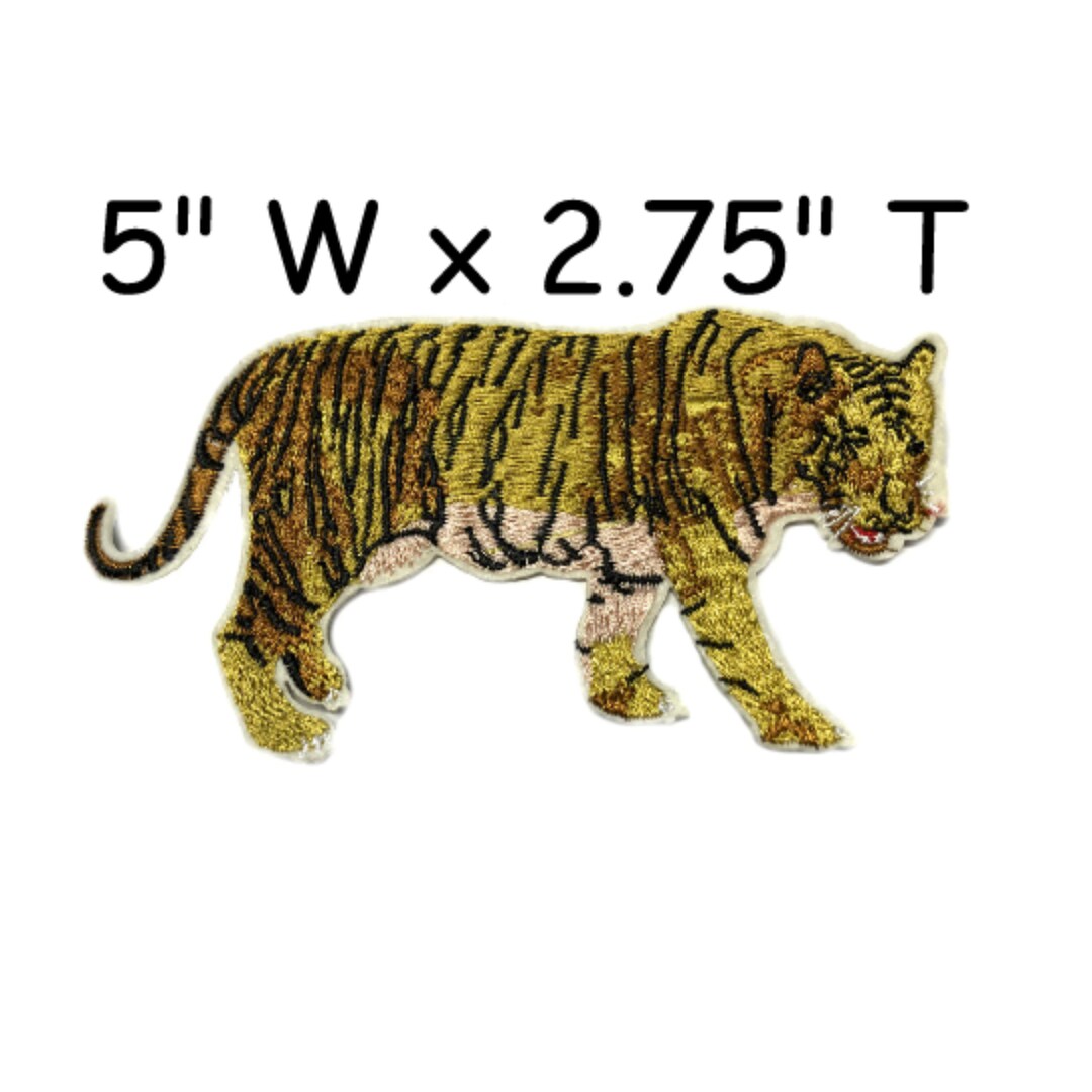 Tiger Patch Embroidered Iron-on/sew-on Applique for Clothing - Etsy
