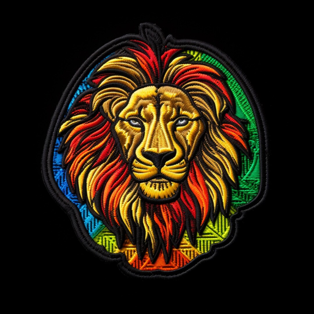 Lion of Judah Iron-on/sew-on Applique for Clothing Jacket Vest Jeans ...