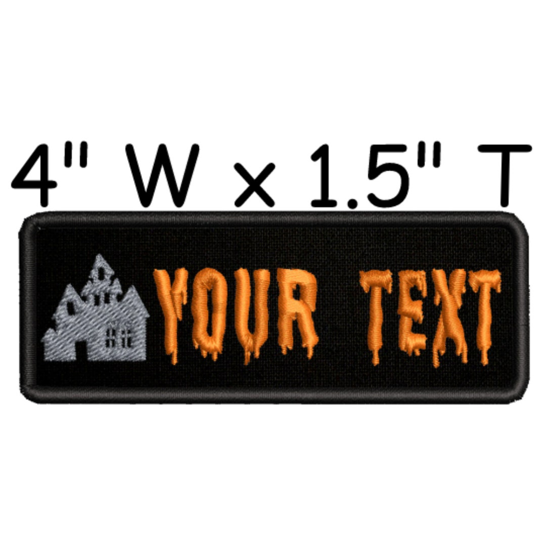 Haunted House Patch Custom YOUR NAME Personalized - Etsy France