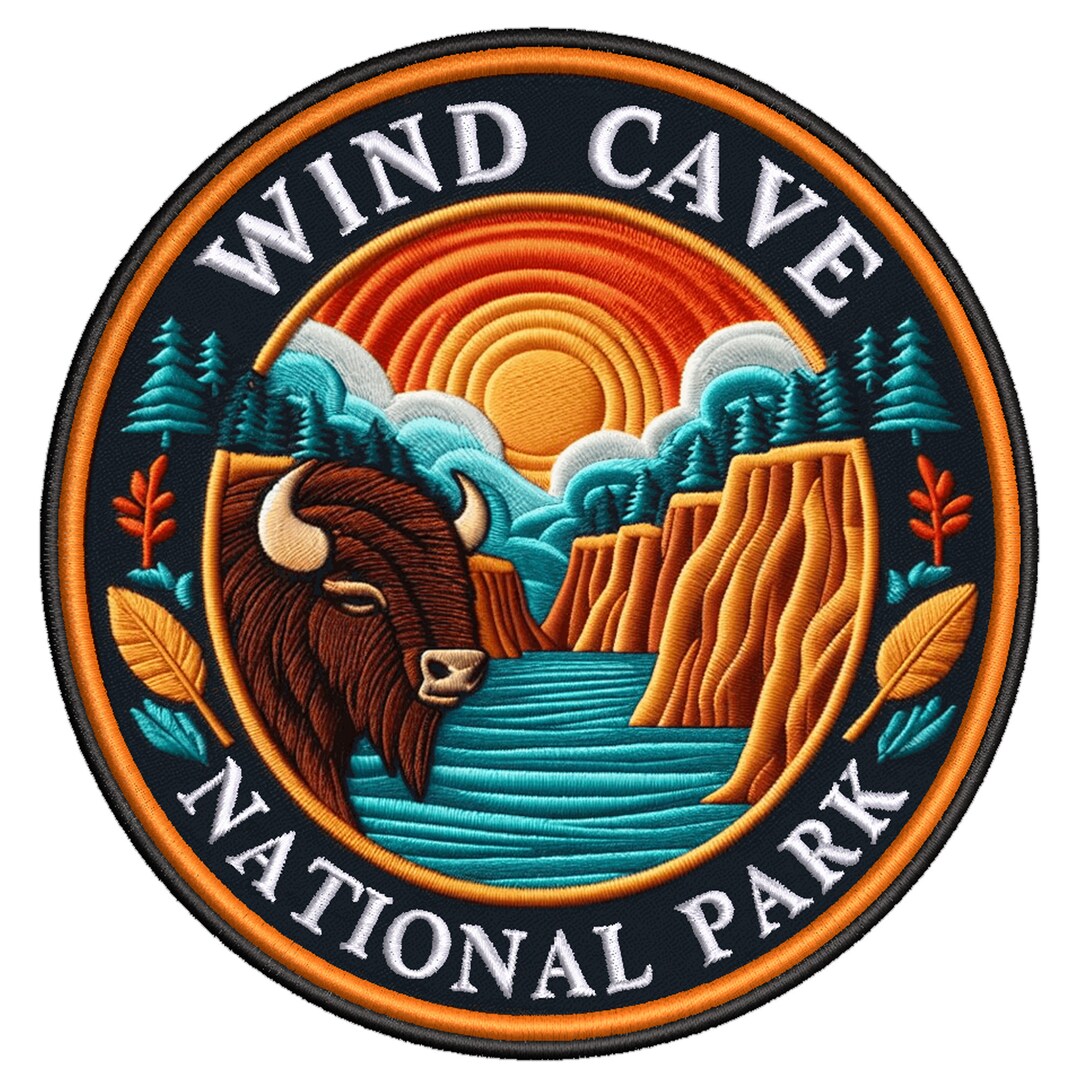 Wind Cave National Park Patch Iron-on/sew-on Applique for Clothing ...