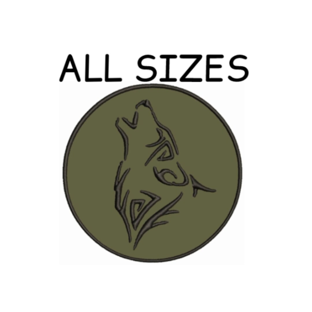 Howling Wolf Patch Embroidered Iron-on/sew-on Applique for Clothing Backpack Vest, Wild Animal ...