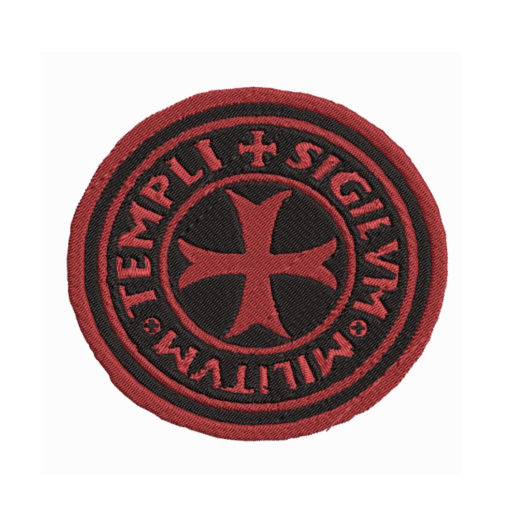 Knights Templar Crest Embroidered PATCH Iron-on Crusades Religious ...