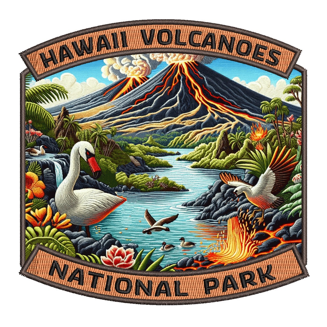 Hawaii Volcanoes National Park Patch Iron-on/sew-on Applique for ...