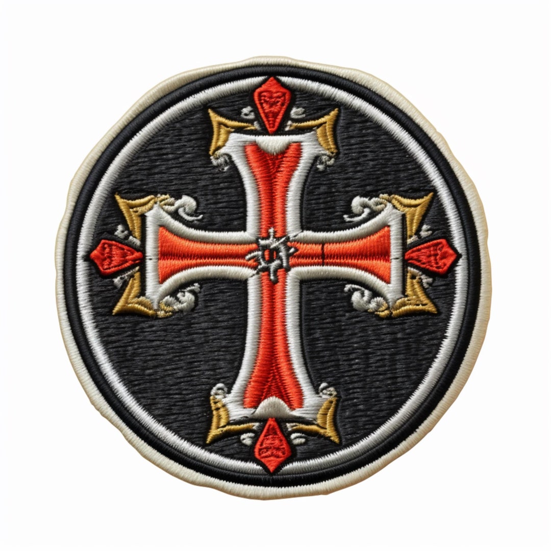 Knight Templar Cross Patch Embroidered Iron-on/sew-on DIY - Etsy
