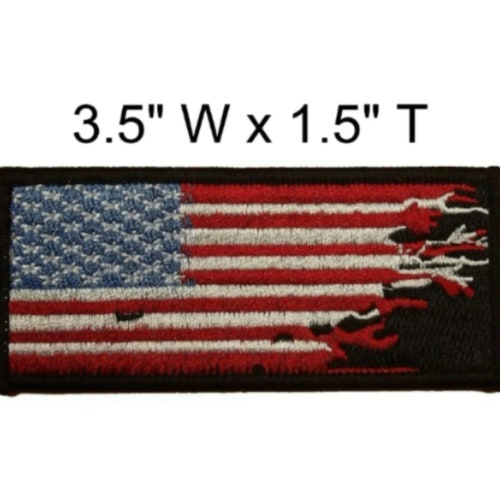 American Flag Distressed Removable Patch - Etsy
