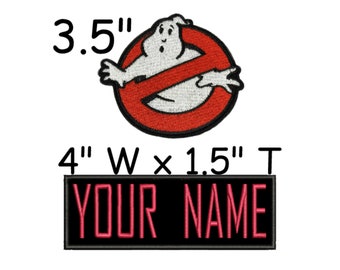 Set of Two No Ghost Logo Patches and One Custom Name Patch - Etsy
