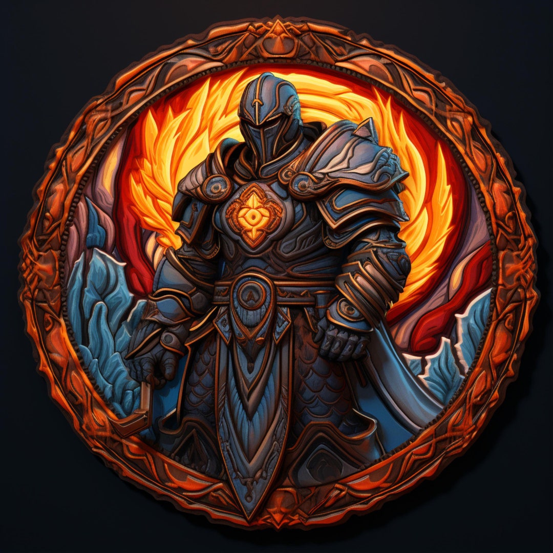 Paladin Patch Iron-on/sew-on Applique for Clothing Jacket Jeans ...