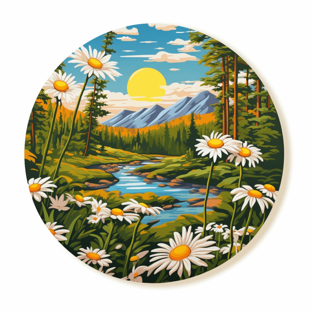 Field of Daisies Sticker Car Truck Window Bumper Vinyl - Etsy