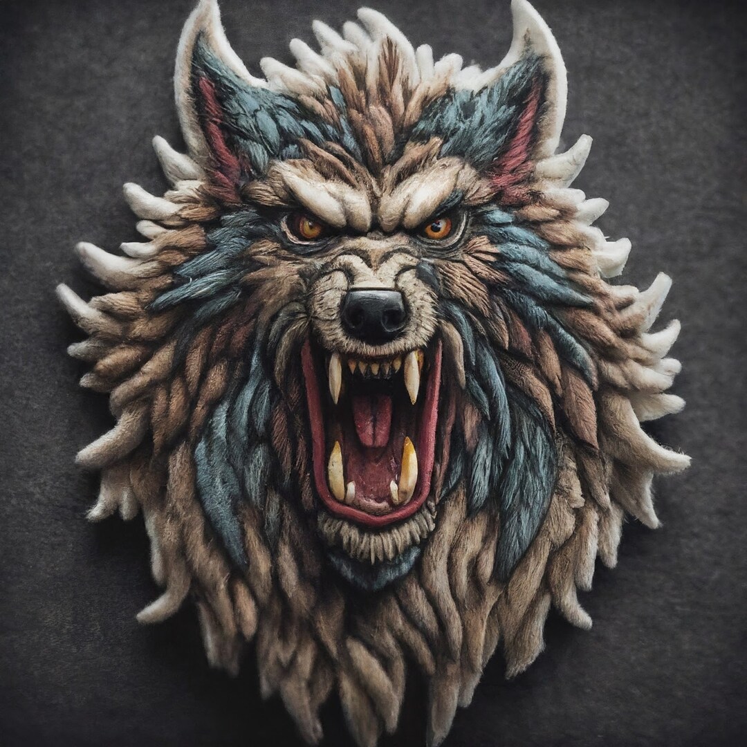 Werewolf Patch Iron-on/sew-on Applique for Clothing Jacket Vest Jeans ...