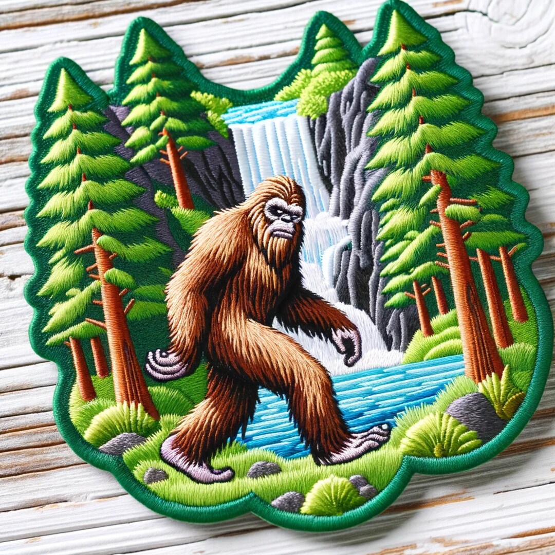 Sasquatch Patch Iron-on/sew-on Applique for Clothing Jacket Vest Jeans ...