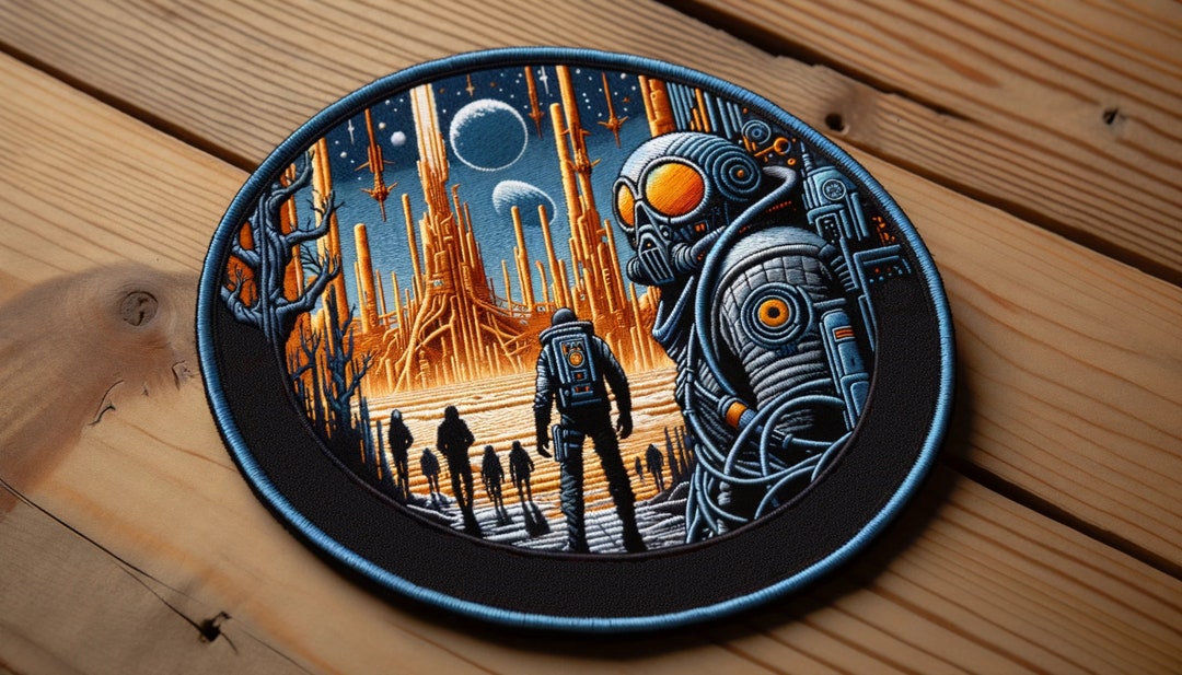 Alien Patch Iron-on/sew-on Applique for Clothing Vest Jacket Backpack ...