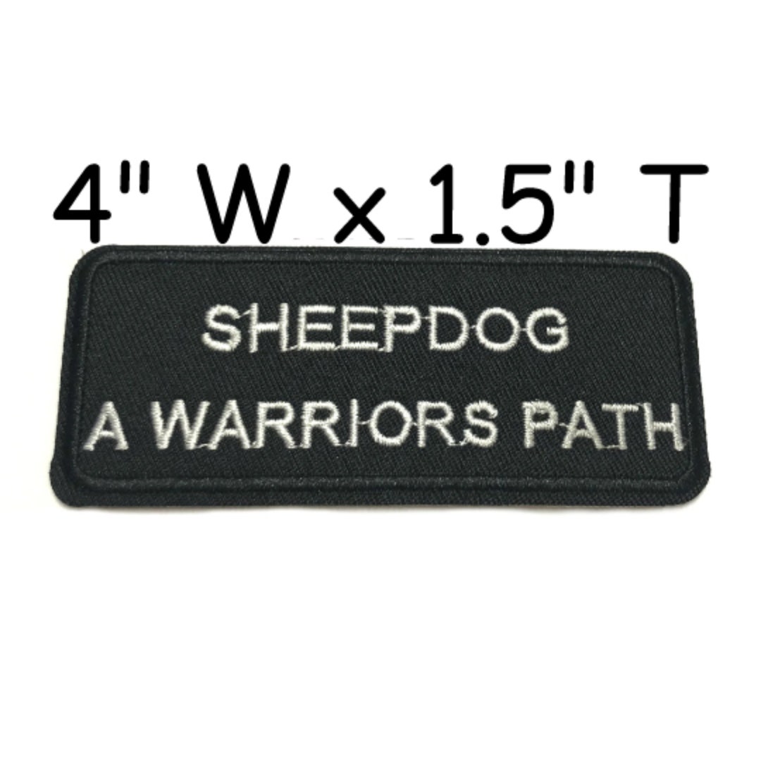 Sheepdog Warrior's Path Patch 4 Embroidered DIY Iron-On Applique ...