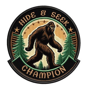 Bigfoot Patch Iron-on/sew-on Applique for Clothing Jacket Vest Jeans ...