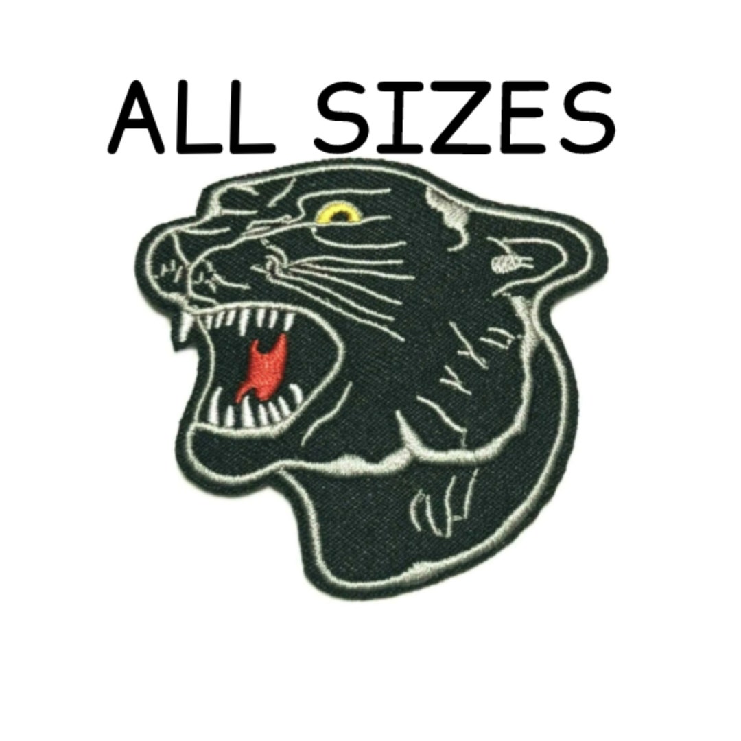 Black Panther Patch Embroidered Iron-on/sew-on Applique for Clothing ...