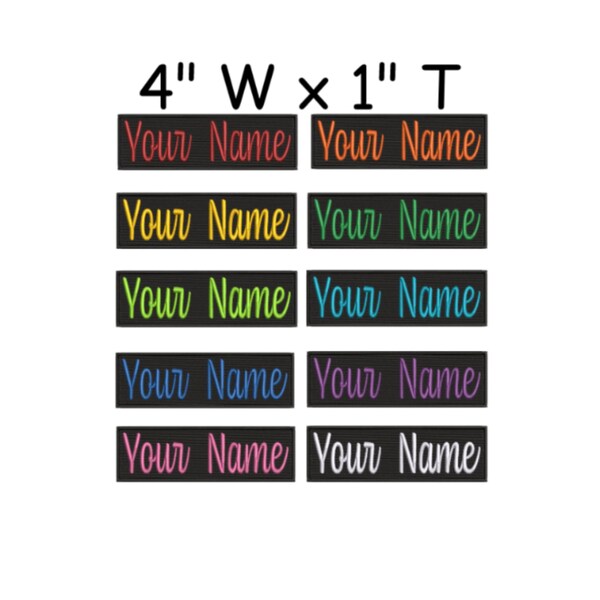 Motorcycle Vest Name Tag - Etsy