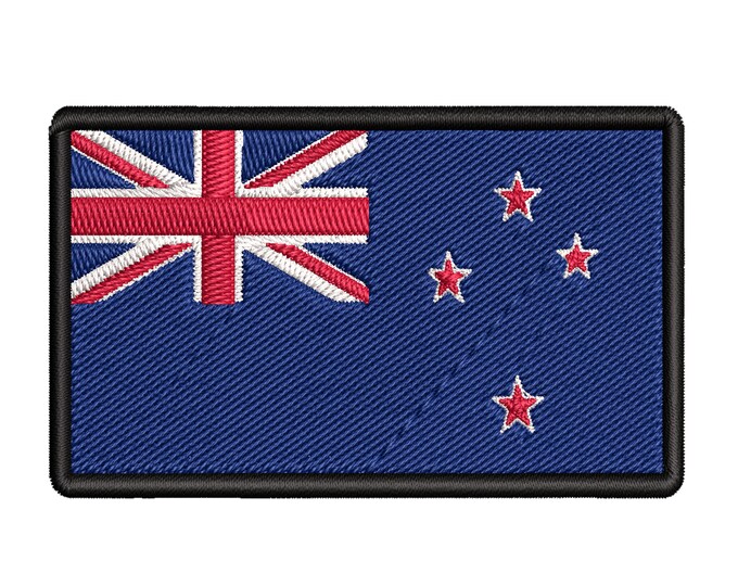 New Zealand Crest Flag Embroidered Patch - Etsy