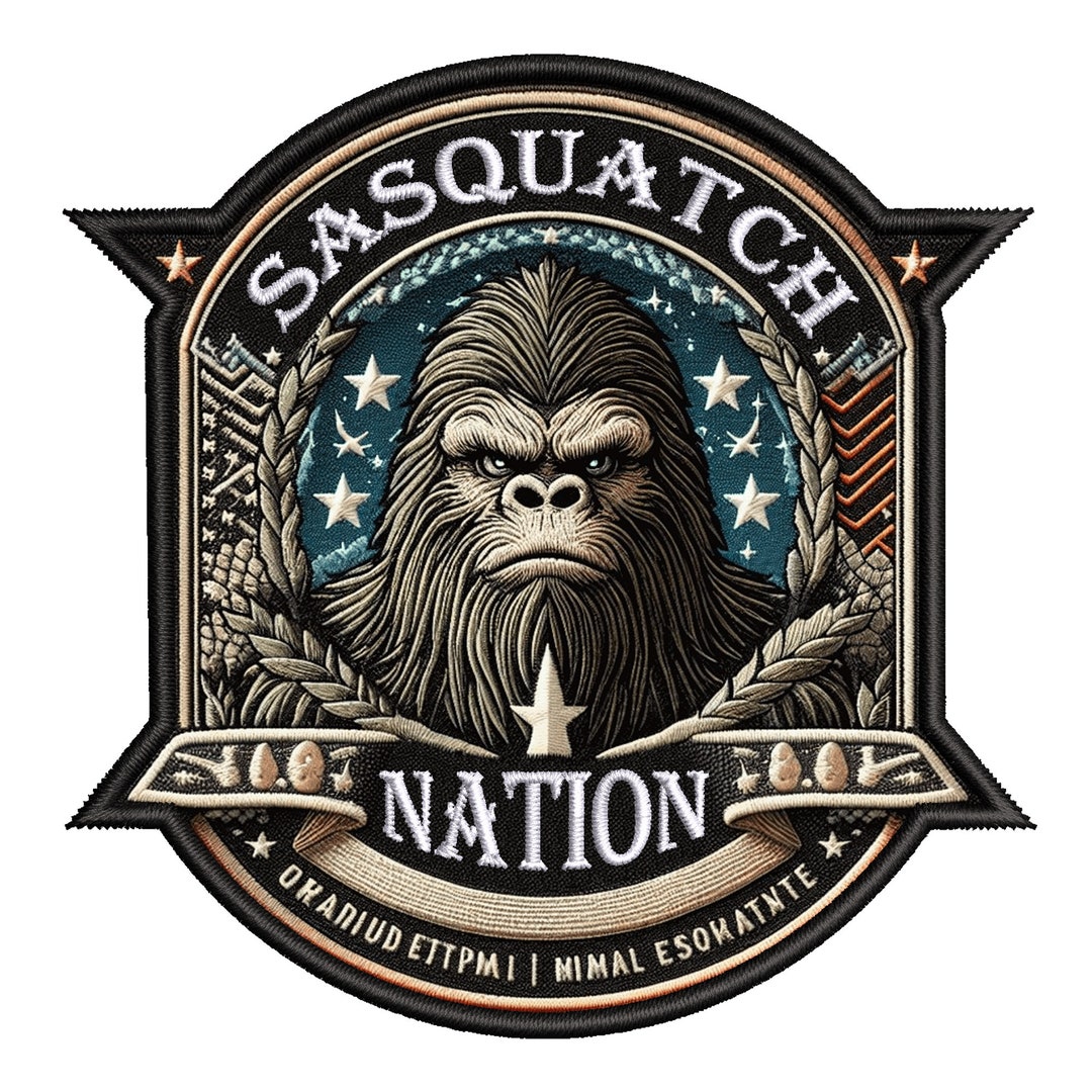 Sasquatch Patch Iron-on/sew-on Applique for Clothing Jacket Vest Jeans ...