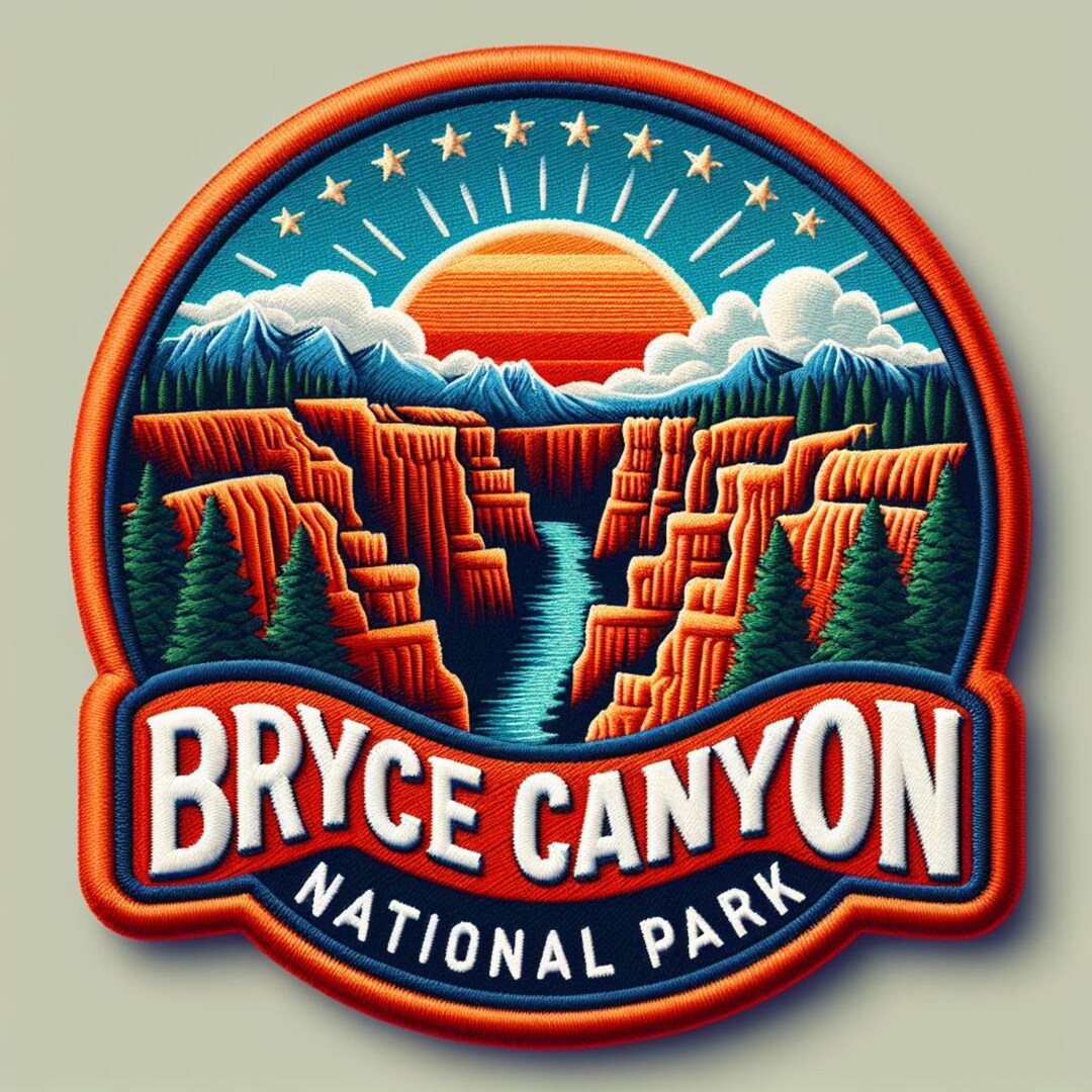 Bryce Canyon National Park Patch Iron-on/sew-on Applique for Clothing ...