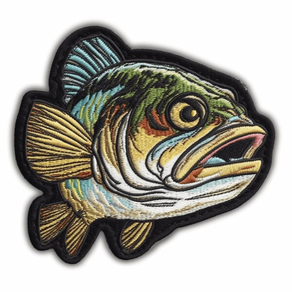 Large Fish Patch - Etsy