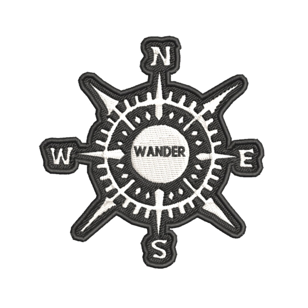 Compass Patch Embroidered Iron-on/sew-on Applique for Clothing Vest ...